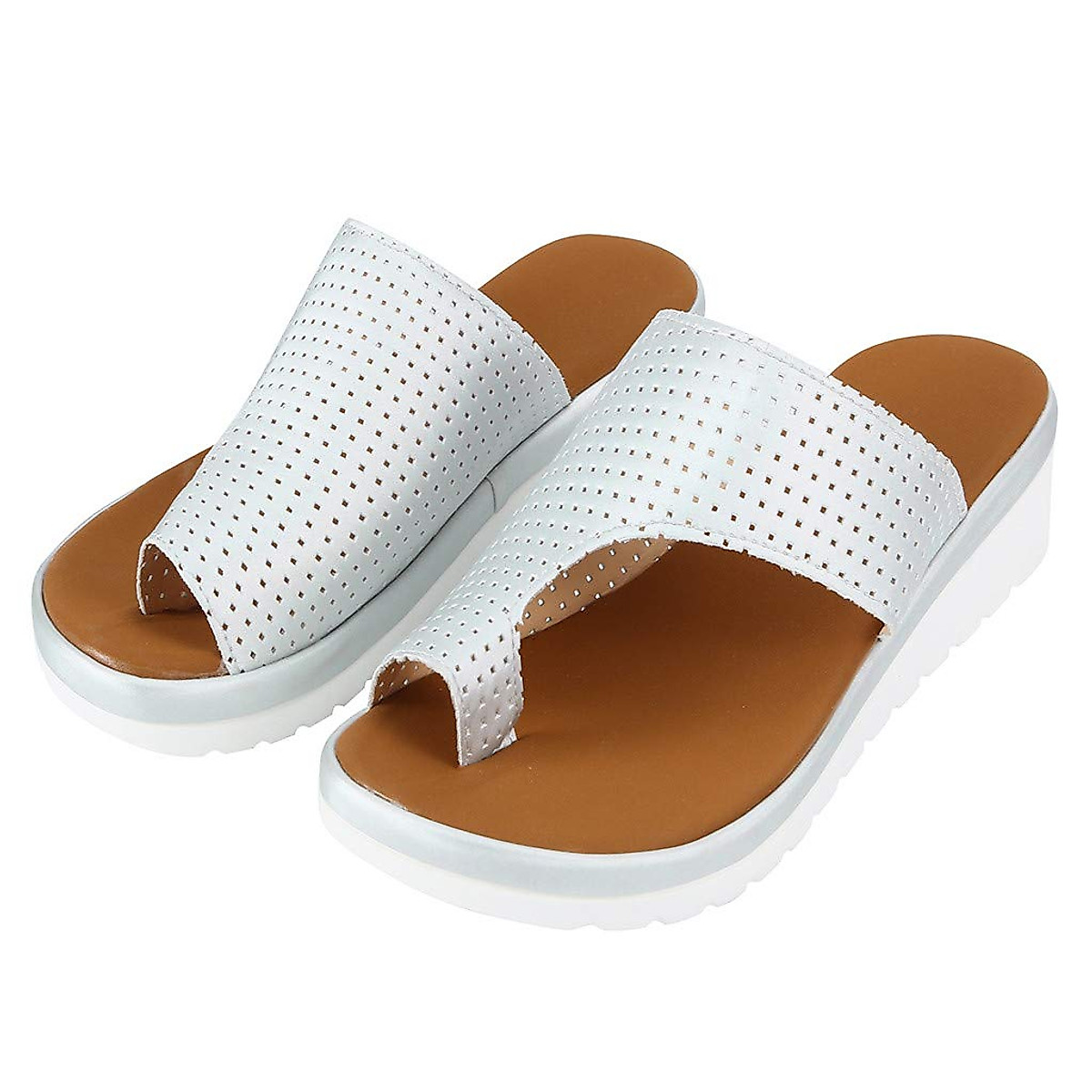 HunYUN 2019 New Women Thick Bottomed Sandal Shoes Wedge Heel Sandals Clip Toe Summer Beach Shoes