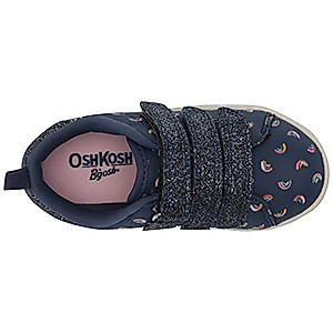 OshKosh B'Gosh girls Garland Sneaker, Navy, 4 Toddler US