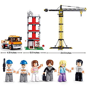 Sluban M38-B0555 Vehicle Blocks Engineering Bricks Toy – Tower Crane