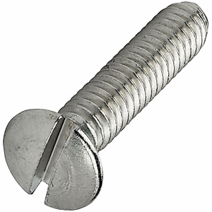 8-32 x 1-1/2" Slotted Oval Head Machine Screws Kit Hardware Stainless Steel 18-8 Pack of 50 Fastener Set LS03138F