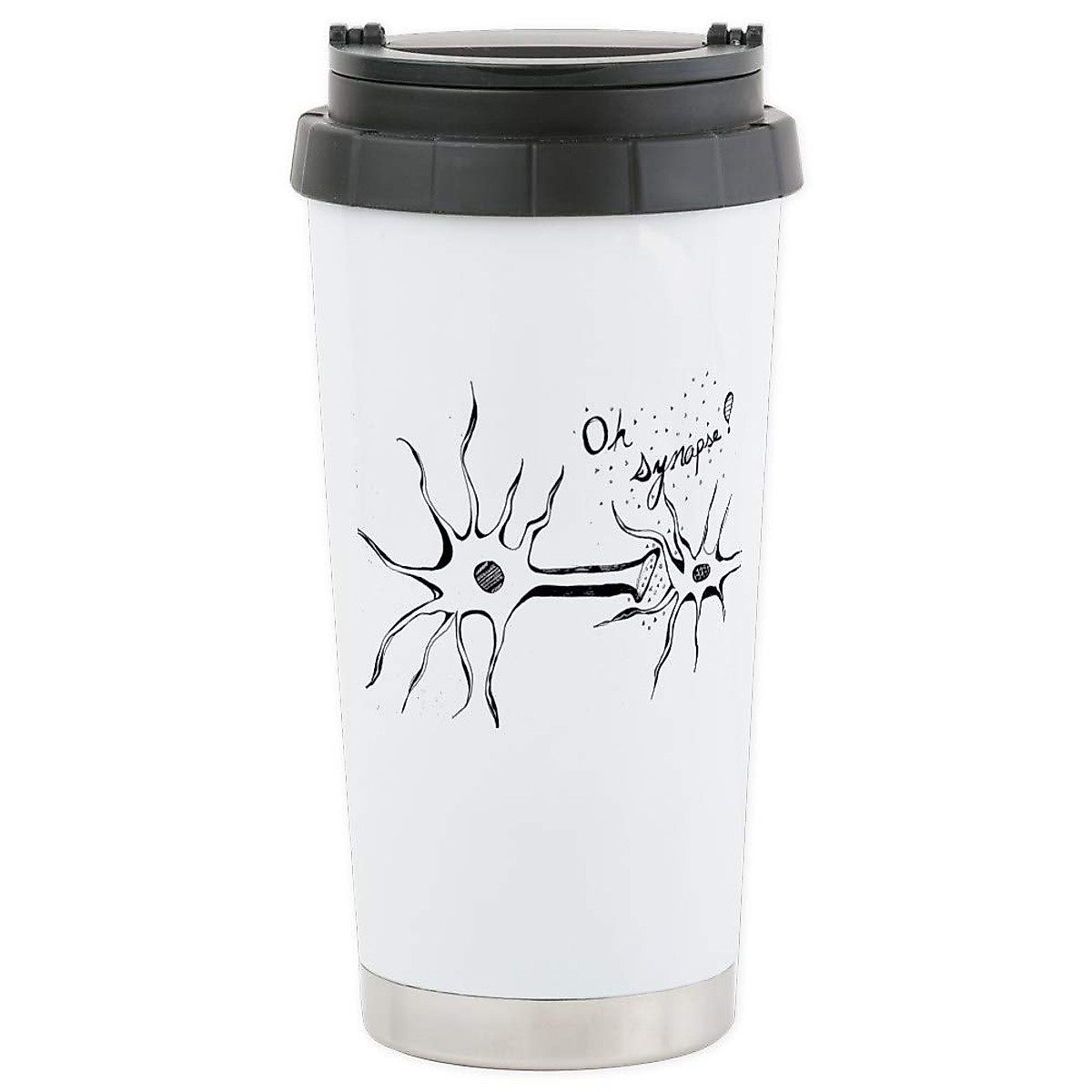 CafePress Oh Synapse! Stainless Steel Travel Mug Stainless Steel Travel Mug, Insulated 20 oz. Coffee Tumbler
