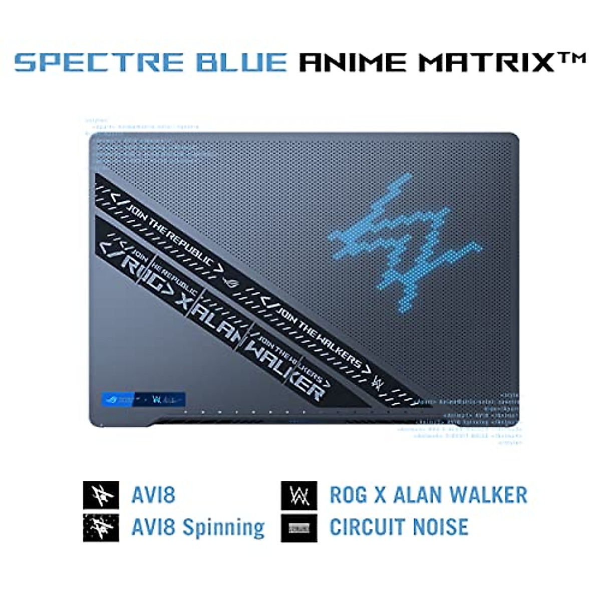 ROG Zephyrus G14 Alan Walker Special Edition Gaming Laptop, 14” 120Hz Pantone Validated WQHD Display, GeForce RTX 3050 Ti, AMD Ryzen 9 5900HS, 16GB DDR4, 1TB SSD, Wi-Fi 6, Windows 10, GA401QEC-K2064T