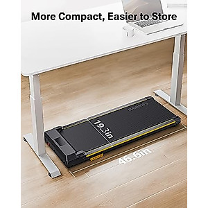 UREVO Walking Pad, Under Desk Treadmill, Portable Treadmills for Home/Office, Walking Pad Treadmill with Remote Control, LED Display