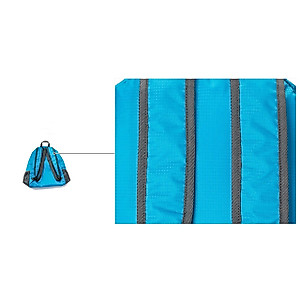 PAXLAMB Backpack Packable Foldable Ultra Lightweight Water Resistant Durable Camping Travel Hiking Daypack for Men Women (Blue)