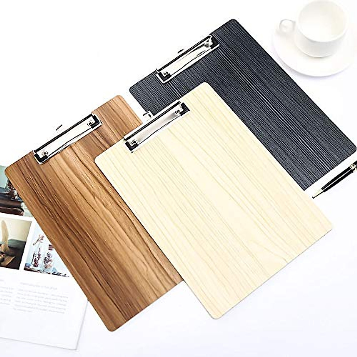 Office Supply Clipboard Wood A4 A5 Clipboard Maple Writing Pads Exam Clip Board Office School Supply Thing Item Folder Paper Desk Stationery Accessory Durable Low Profile Clip (Color : Khaki 1pcs)