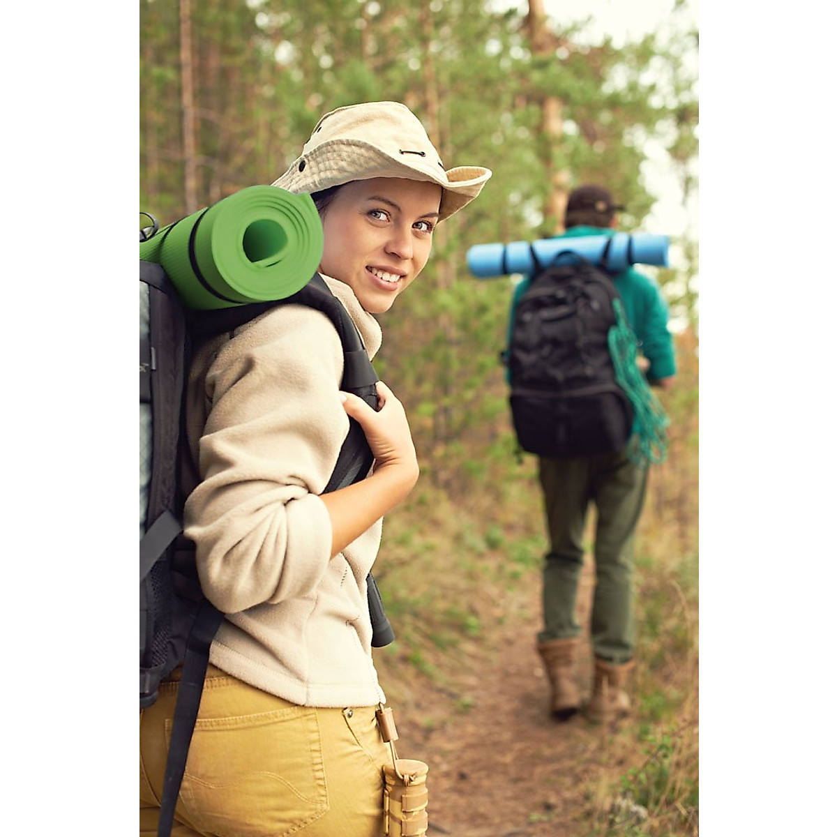 GigaTent Ultralight Foam Outdoor Camping Yoga Mat for Travelling, Camping, and Hiking Green