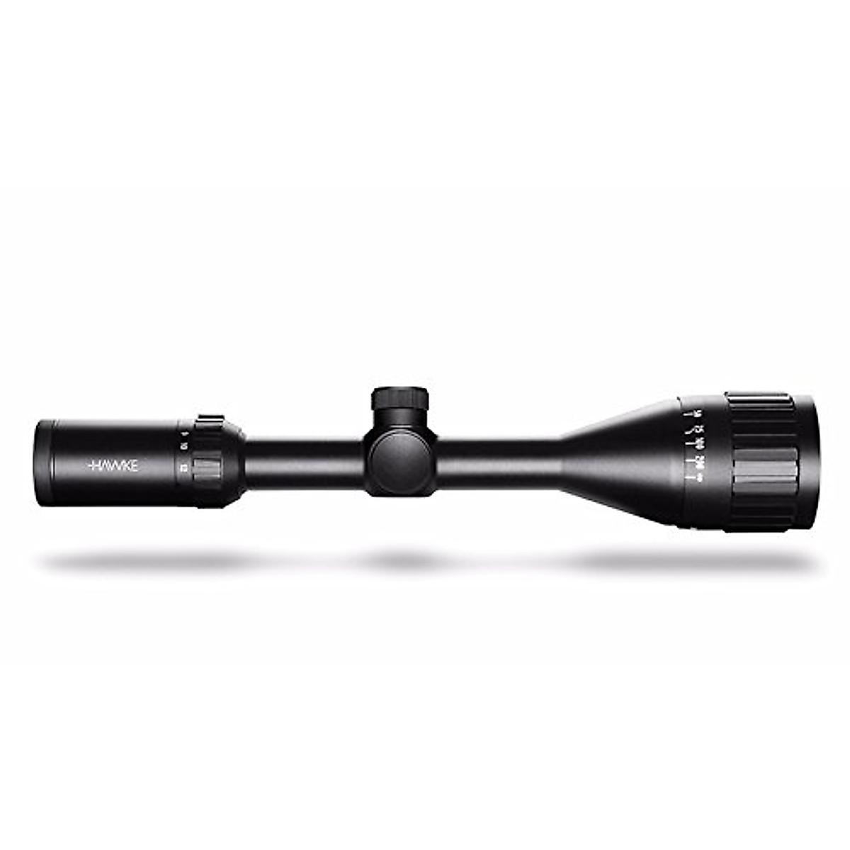 HAWKE Vantage HD 4-12X50AO Mil Dot IR Riflescope, Black 14252 and Hawke 2-Pc Weaver Rings Kit
