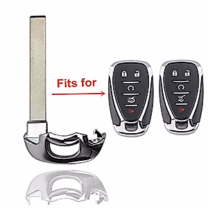 DJL1 New Car Smart Key Uncut Emergency Blade for Chevrolet Chevy Cruze Camaro Equinox Malibu Volt Bolt EV Key Fob Blank (Only 1pc Key Blade)
