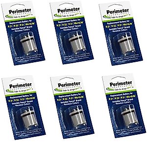 Perimeter Technologies Six Pack Dog Fence Batteries for Invisible Fence R21 or R51 Receiver Collars