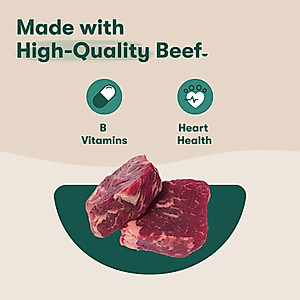 Jinx Oven-Baked Beef Bone Broth Biscuit Treats, Crunchy, All Natural, Superfood-Rich with Real Beef, Pumpkin & Blueberries, 16oz, 4 Pack