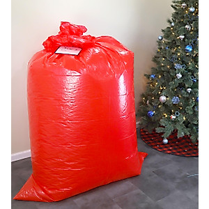 Iconikal Giant, Jumbo Bike Size Gift Bag, Wrap, Red, 96 x 60-Inches