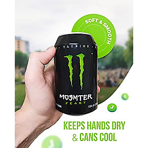 Skywin Silicone Can Sleeve (3 Pack) - Can Cover can Hides Can by Disguising it as a Can of Soda (Momster 3pk 12oz)