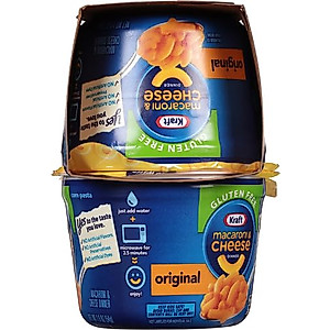 Kraft Gluten Free Original Mac & Cheese Macaroni and Cheese Dinner, 1.9 oz Cups (Pack of 4)