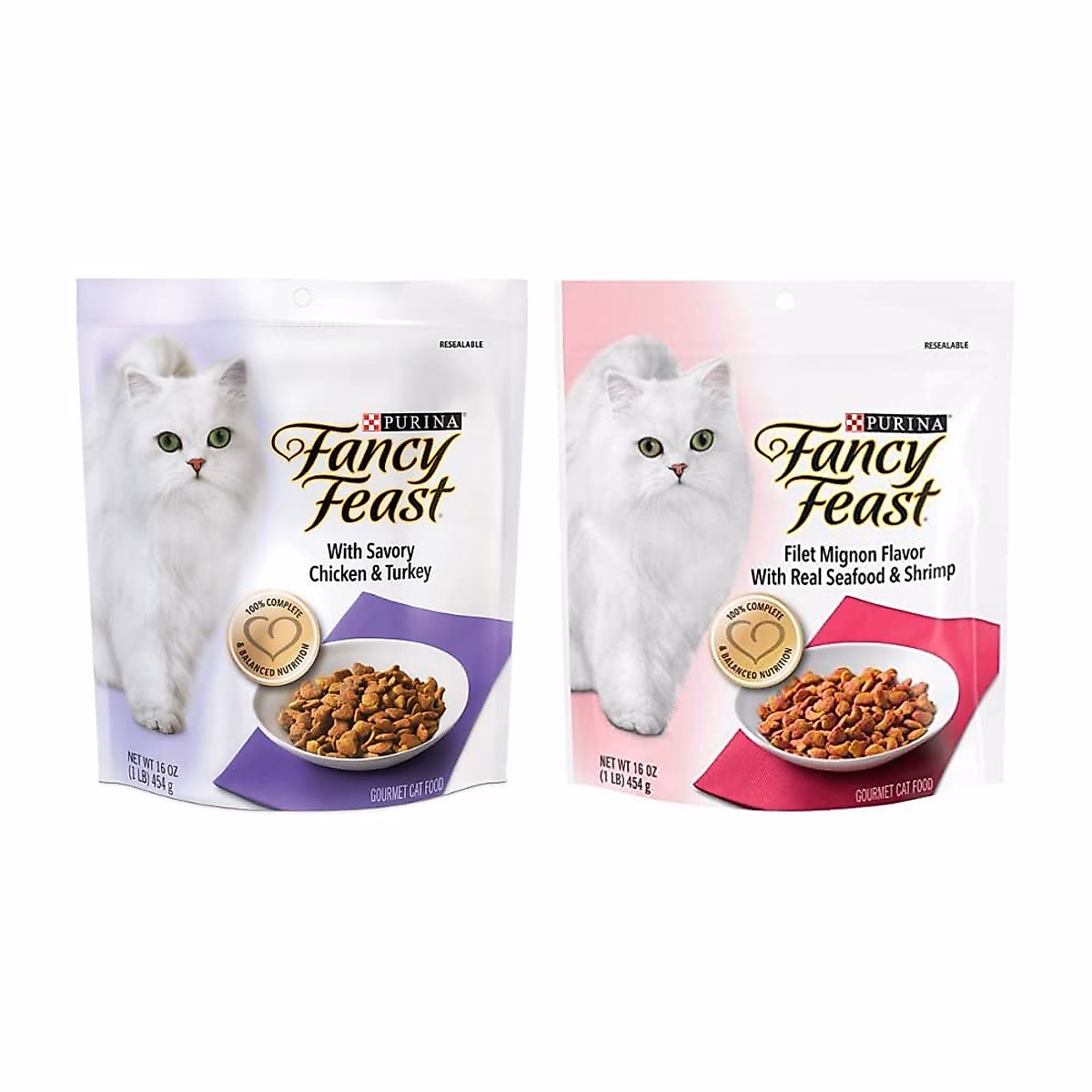 Fancy Feast Purina Gourmet Cat Food Flavor Variety Bundle (Filet Mignon + Chicken Turkey)