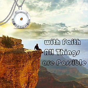 ENSIANTH With Faith All Things Are Possible (Mustard Seed Necklace)