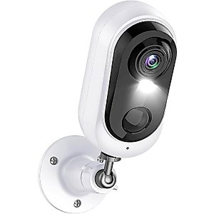 Heyall Cameras for Home Security: Battery Powered Outdoor Camera Wireless WiFi Home Surveillance with Spotlight & Siren Alarm 1080P Color Night Vision AI Motion Detection Sensor 2-Way Talk Cloud/SD
