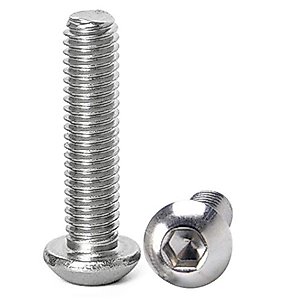 1/4-20 x 4 Inch Button Head Socket Cap Screws (10 pc) 18-8 Stainless Steel Bolts