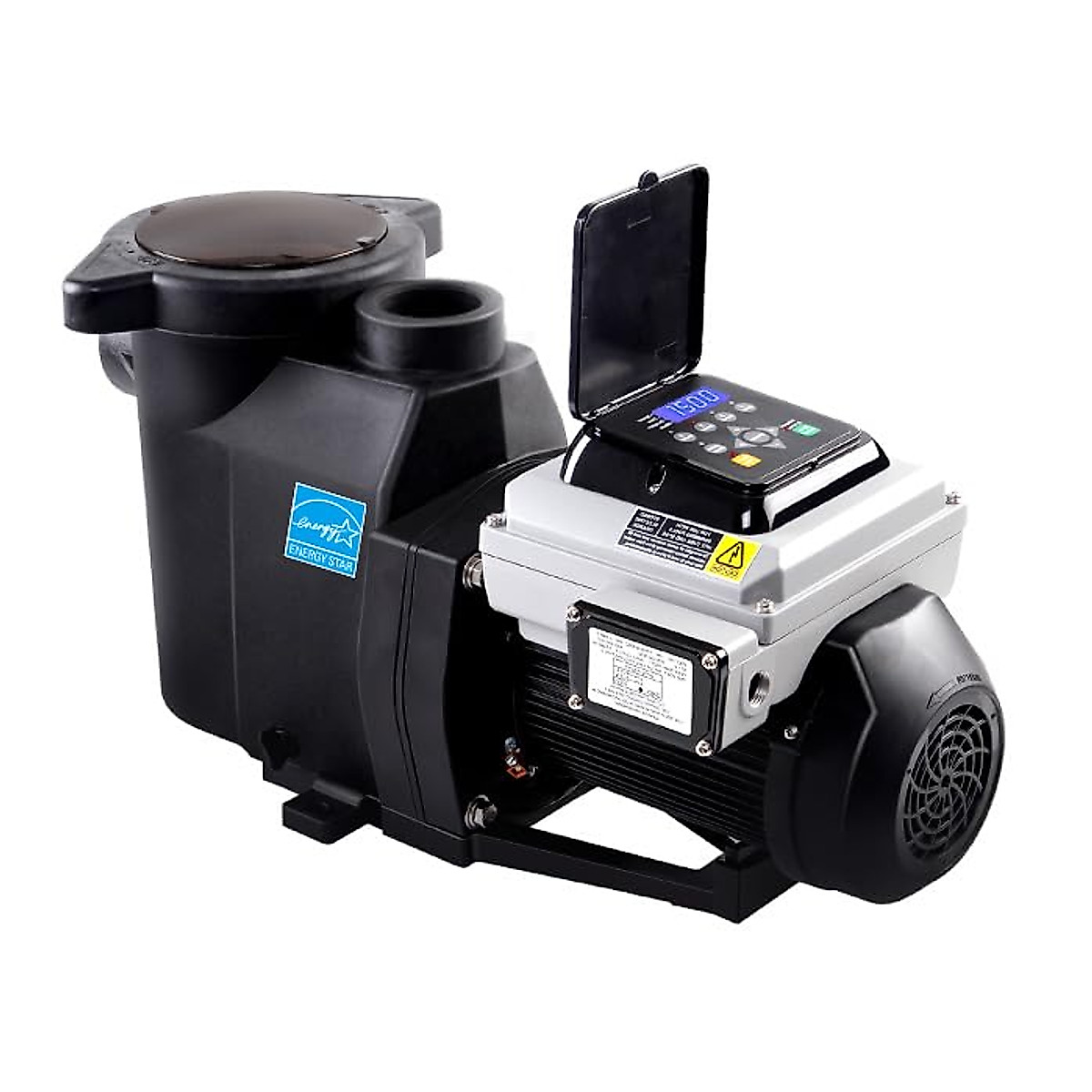 BLUE WORKS 1.5HP Variable Speed Pool Pump, Inground Swimming Pool Pump, 230V, 2 Years USA Warranty, BLPVS2015P