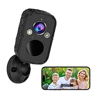 Wireless Security Camera Outdoor, 2K Security Camera with Full Color Night Vision, 130° Viewing Angle, AI Motion Detection, 2-Way Talk, Cloud/SD Storage Support, Weatherproof, Compatible with Alexa
