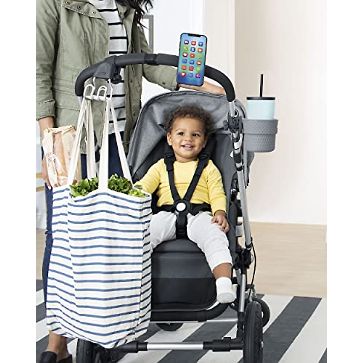Skip Hop Universal Stroller Hook, Stroll & Connect, Grey (Discontinued by Manufacturer)