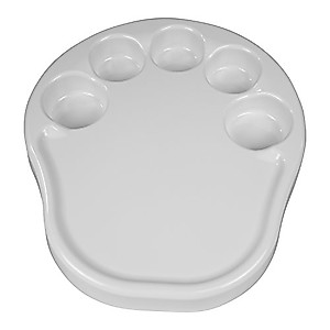 Wise 3070-710 Party Platter Table White with Post