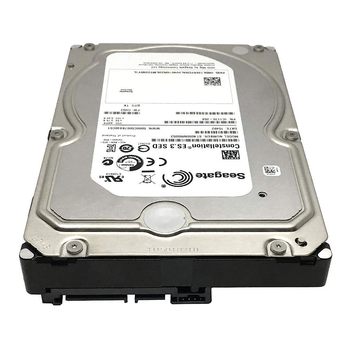 Seagate Constellation ES.3 ST4000NM0053 4TB SATA 6Gb/s 128MB Cache 7200RPM 3.5inch Internal Enterprise Hard Drive - 5 Year Warranty (Renewed)