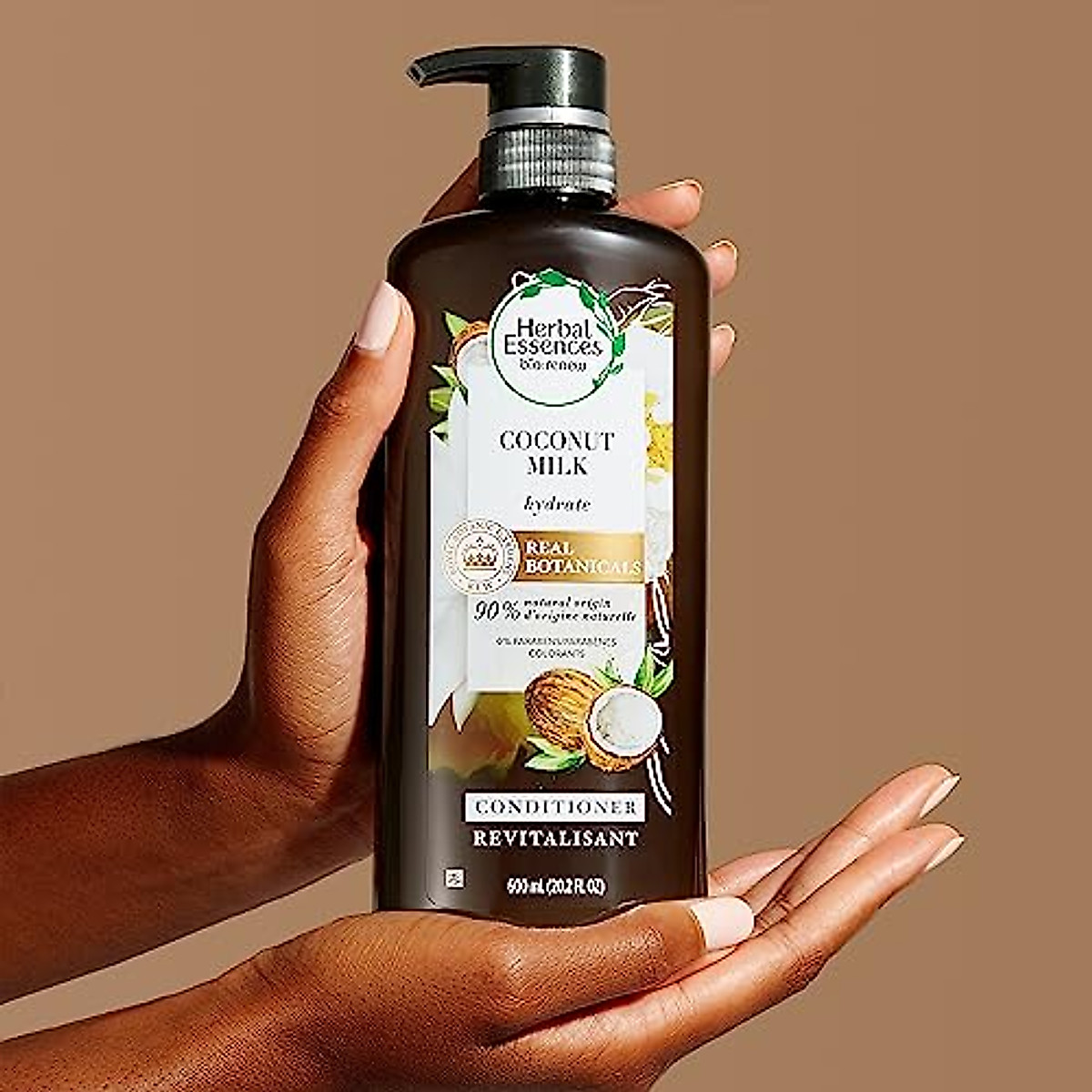 Herbal Essences, Shampoo and Conditioner Kit with Natural Source Ingredients, Color Safe, Bio Renew Coconut Milk, 20.2 fl oz, Kit