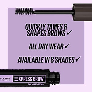 Maybelline Brow Fast Sculpt, Shapes Eyebrows, Eyebrow Mascara Makeup, Clear, 0.09 Fl. Oz.