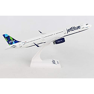 Daron SkyMarks SKR778 JetBlue Airlines Airbus A321 1:150 Scale New Livery Prism Tail Display Model , White