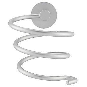 Serlium Hair Dryer Holder, Hairdryer Holder Wall Mounted Aluminium Alloy Hairdryer Stand for Dressing Table Bathroom Hair Salon Hotel