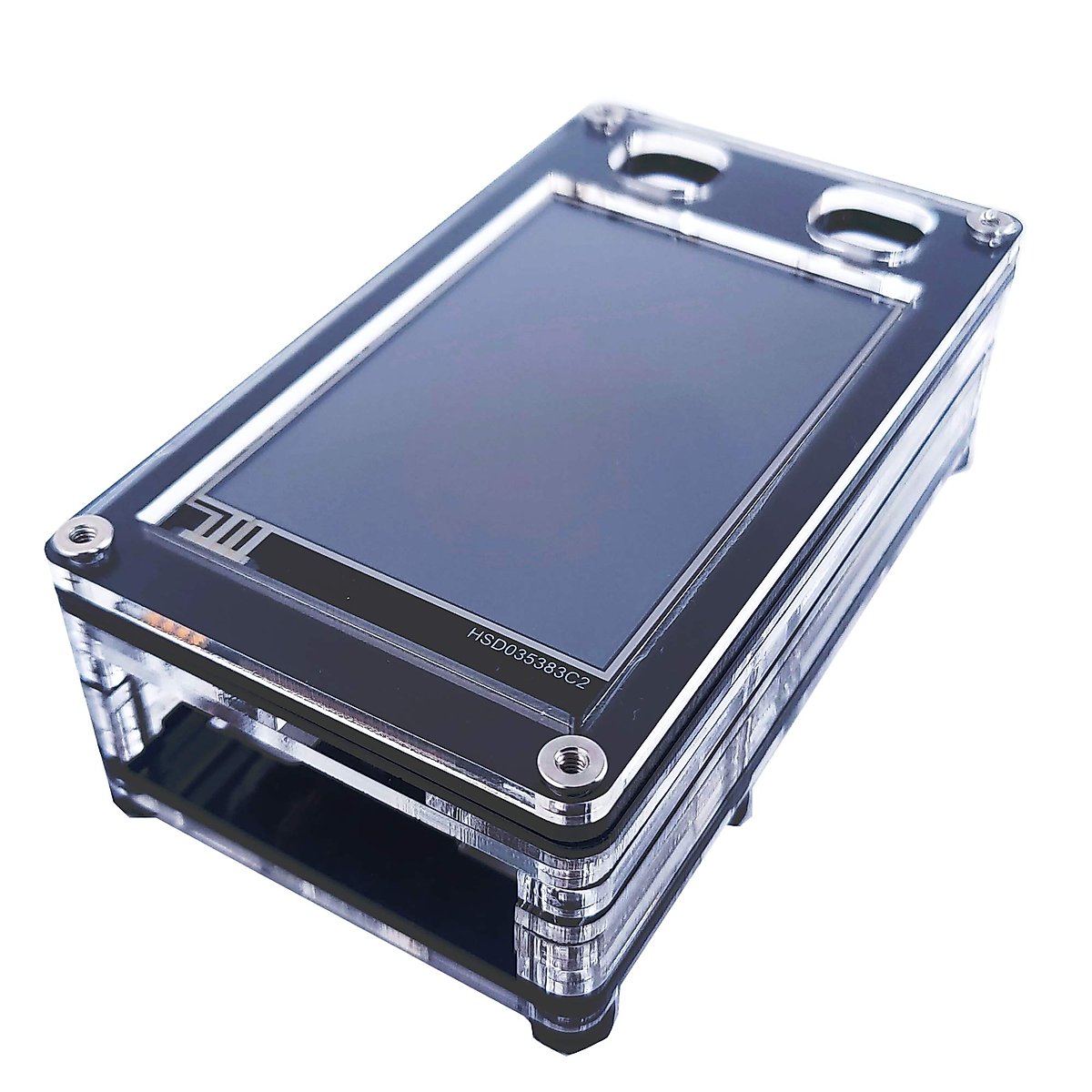 C4Labs DRPi-3.5NSX Nextion Screen Case – Raspberry Pi 3 B+, Duplex MMDVM v1.0, and Enhanced 3.5" Nextion Screen (Included) ~ Black Ice (Black)
