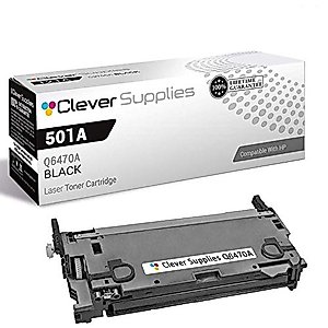 CS Compatible Toner Cartridge Replacement for HP CP3505DN Q6470A Black HP 501A Color Laserjet 3600 3600N 3600DN 3800 3800N 3800DN 3800DTN CP3505 CP3505N CP3505DN CP3505X
