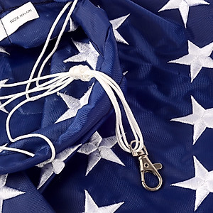 American Flag Windsock, Stars & Stripes USA Patriotic Decorations Embroidered Stars - Fade Resistant Patriotic Wind Socks Decorations 40 Inch (40)