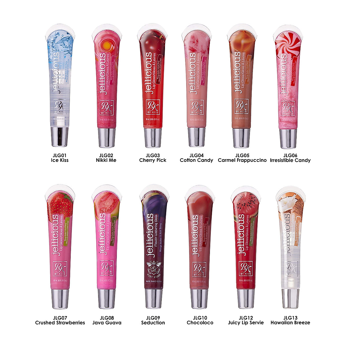 Ruby Kisses Jellicious Mouth Watering Lip Gloss (JLG04 - Cotton Candy)