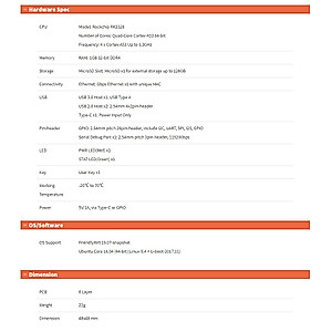 youyeetoo FriendlyElec NanoPi NEO3 Mini Router Single Board Computer Rockchip RK3328 Super Tiny ARM Board for IOT (with Case and Heat Sink)