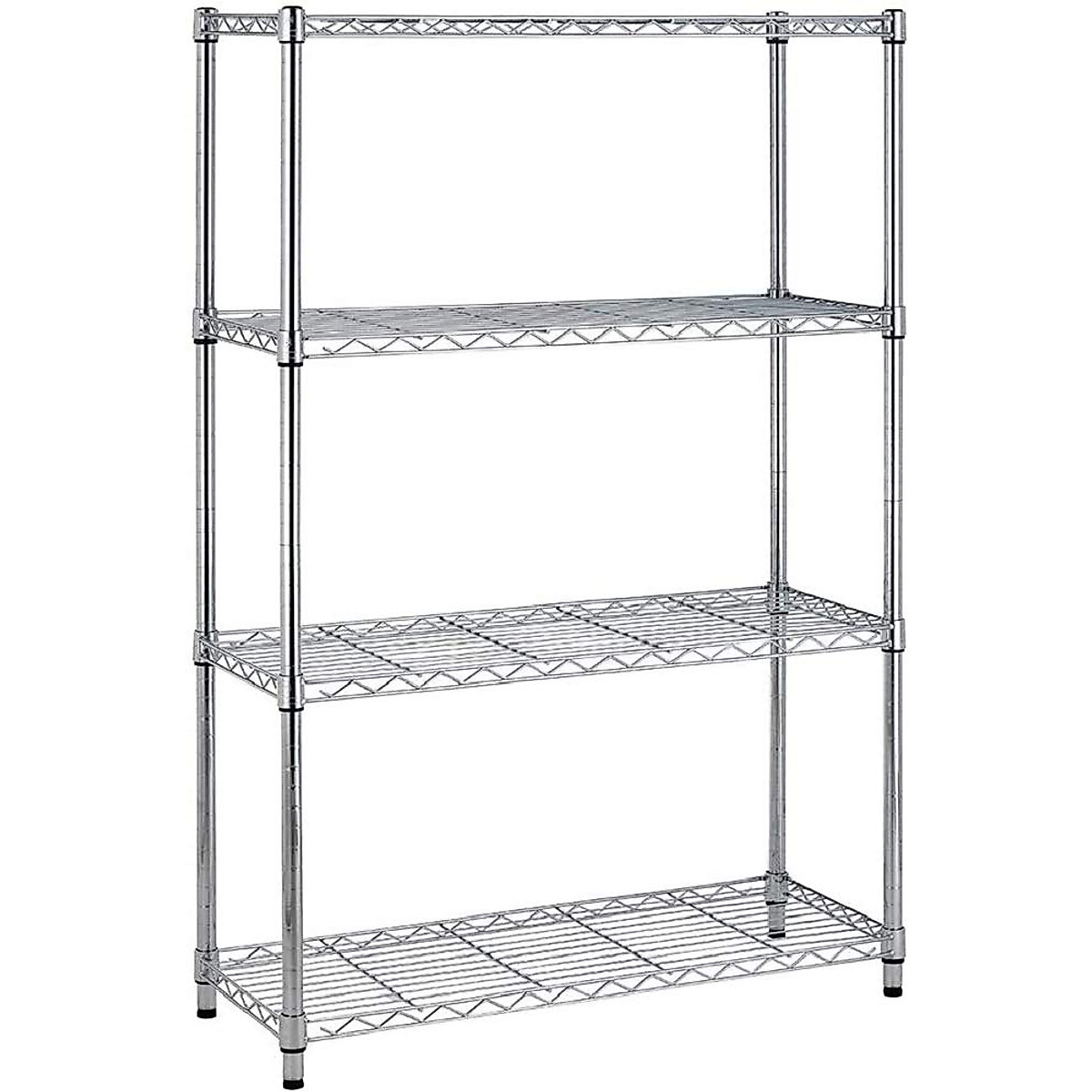 14''Dx36''Wx54''H 4-Shelf Wire Shelving Unit Garage NSF Business Wire Shelf Metal Large Storage Shelves Heavy Duty Height Utility Commercial Grade Steel Layer Shelf Rack Organizer 1000 LBS