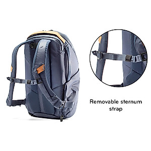 Peak Design Everyday Backpack Zip 15L Midnight, Carry-on Backpack with Laptop Sleeve (BEDBZ-15-MN-2)