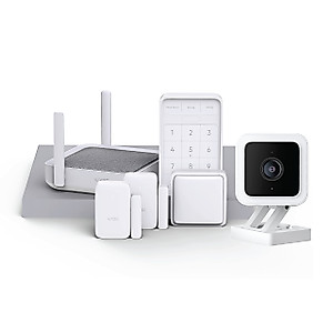 Wyze Home Security System Sense v2 Core Kit with Hub, Keypad, Motion, Entry Sensors (2) with Wyze Cam v3 Indoor/Outdoor Camera, 6 Month Subscription Included