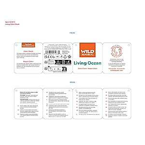 Wild Republic Zebra Shark Plush, Stuffed Animal, Plush Toy, Gifts for Kids, Living Ocean 30 Inches