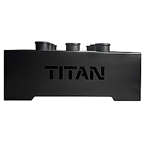Titan Fitness Olympic Barbell 9 Holder Vertical Storage Display Rack 19" x 19"