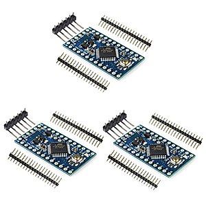 HiLetgo 3pcs Pro Mini Atmega328P 5V/16MHz Development Board Compatible with Arduino pro Mini