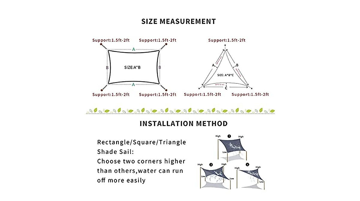 Premium Waterproof Triangle Shade Sail for Outdoor Spaces
