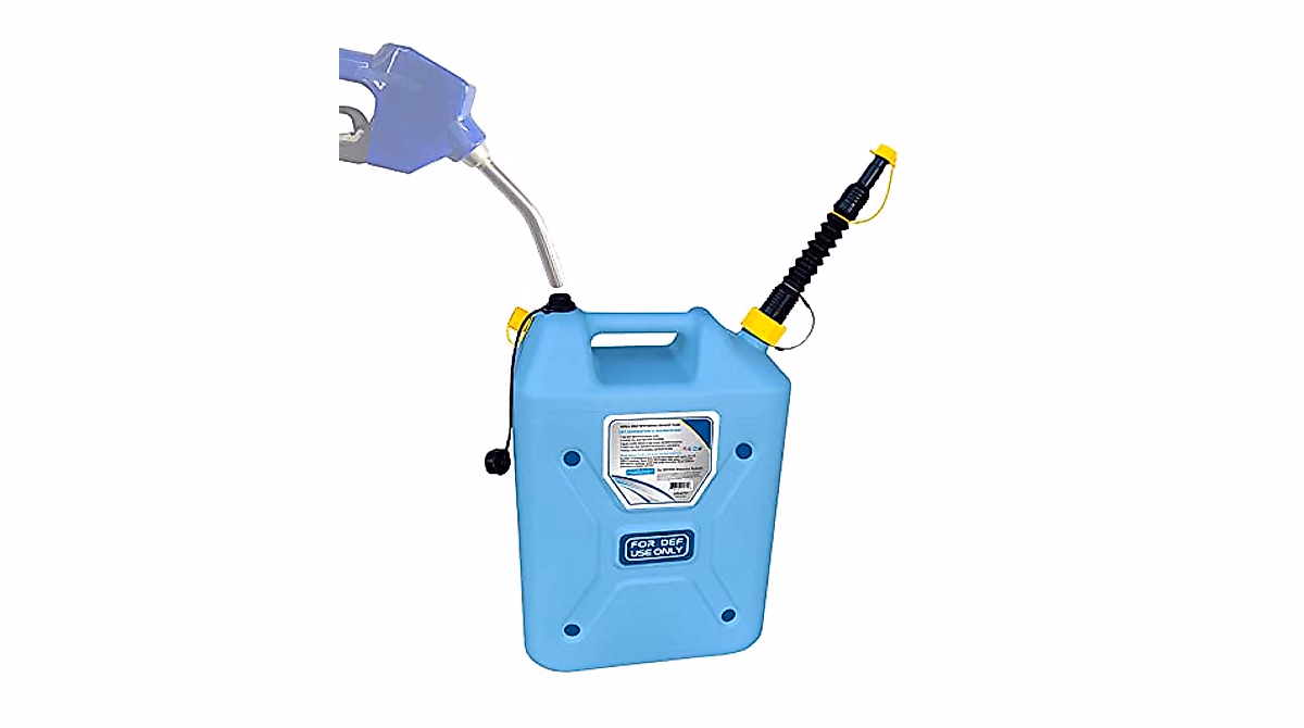 5 Gallon Refillable DEF Jug - Silver Transfer | ISO Compliant