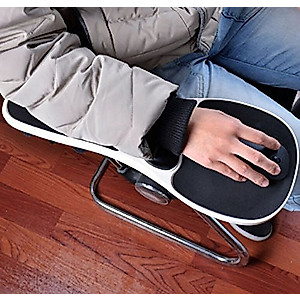 SKYZONAL Ergonomic Adjustable Armrest Wrist Rest-Only Adjustable for Chair (Extra Long Zip Ties Included)