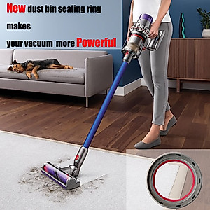 Dust Bin Sealing Rings Replacement For Dyson V11 SV14 SV15 / V15 SV22 Bin Parts, Compatible With Dyson Part 970050-01 965443-01 Bin Cups