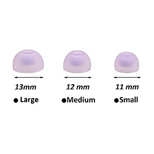 6 Pairs Replacement Earbuds Tips Silicone Eartips Set for Samsung Galaxy Buds 2 Headphones Wireless Fit in Case Ear Tips (Lavender)