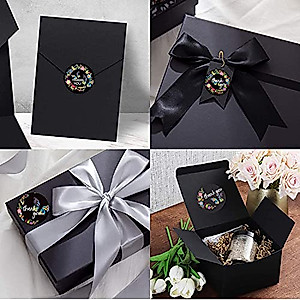 Thank You Sticker Rolls, Business Stickers, Bubble envelopes and Gift Bag Packaging Labels, 500 Sheets per roll, 1.5 inches in Diameter, 4 Different Patterns (500 Sheets/4 Styles)