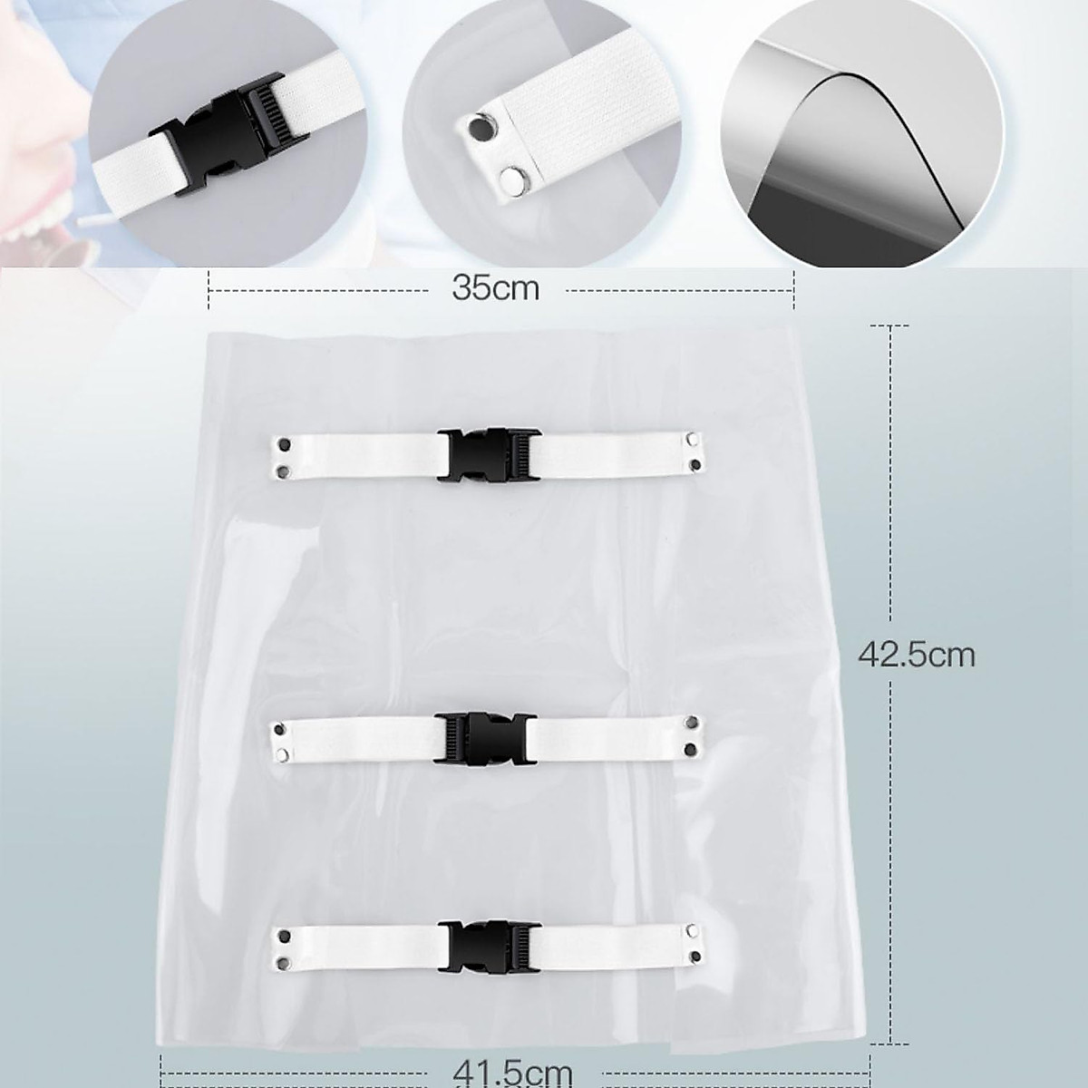 Airgoesin 2pcs Dental Chair Unit Foot Mat Cushion Pad Dustproof Toe Cover Plastic Protector Washable