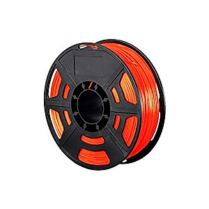 Monoprice Hi-Gloss 3D Printer Filament PLA 1.75mm - 1kg/Spool - Orange Red, Works with All PLA Compatible 3D Printers