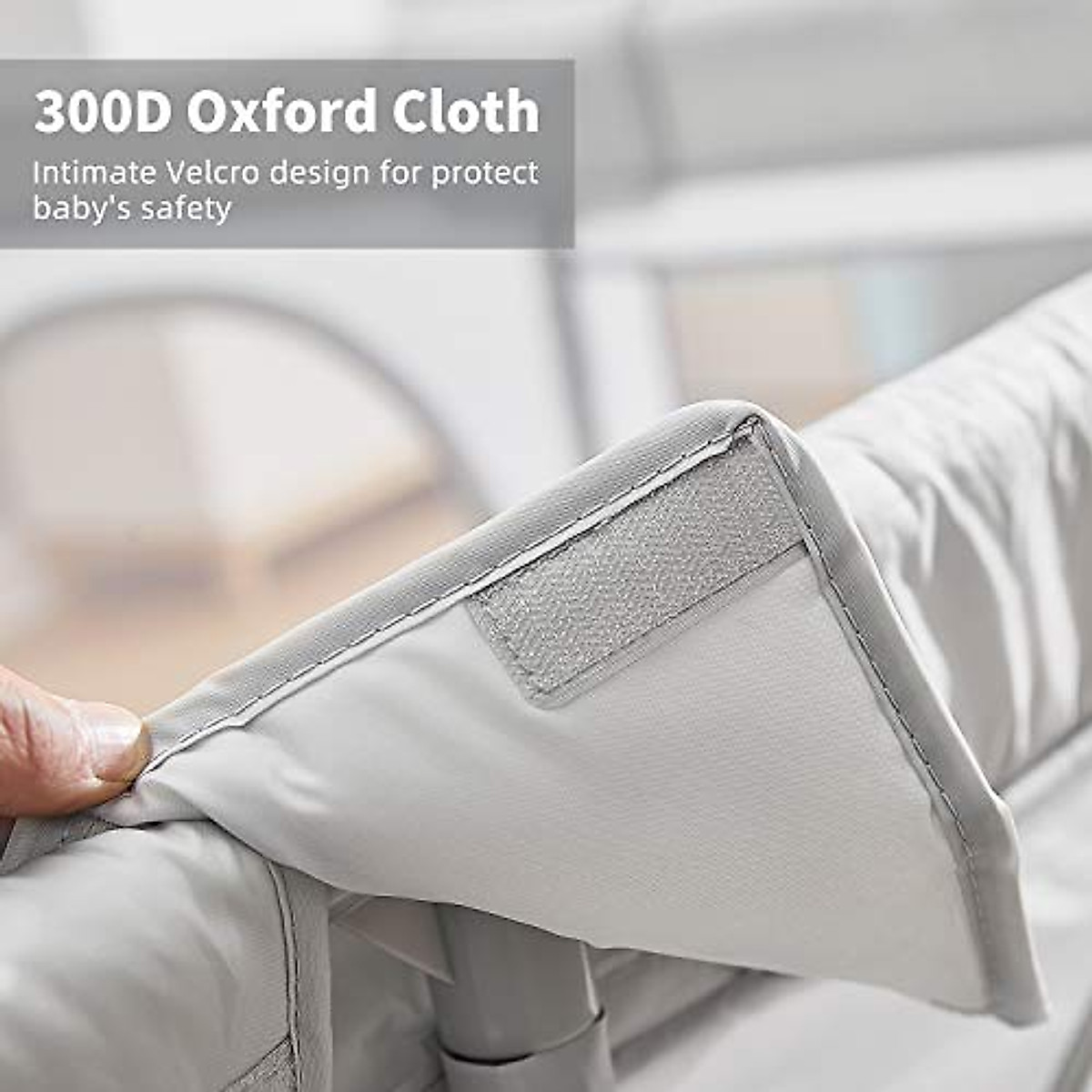 ANGELBLISS Baby Playpen, Extra Large Playard, Indoor & Outdoor Kids Activity Center with Anti-Slip Base, Sturdy Safety Play Yard with Breathable Mesh, Kid's Fence for Infants Toddlers(Grey,71”x59”)